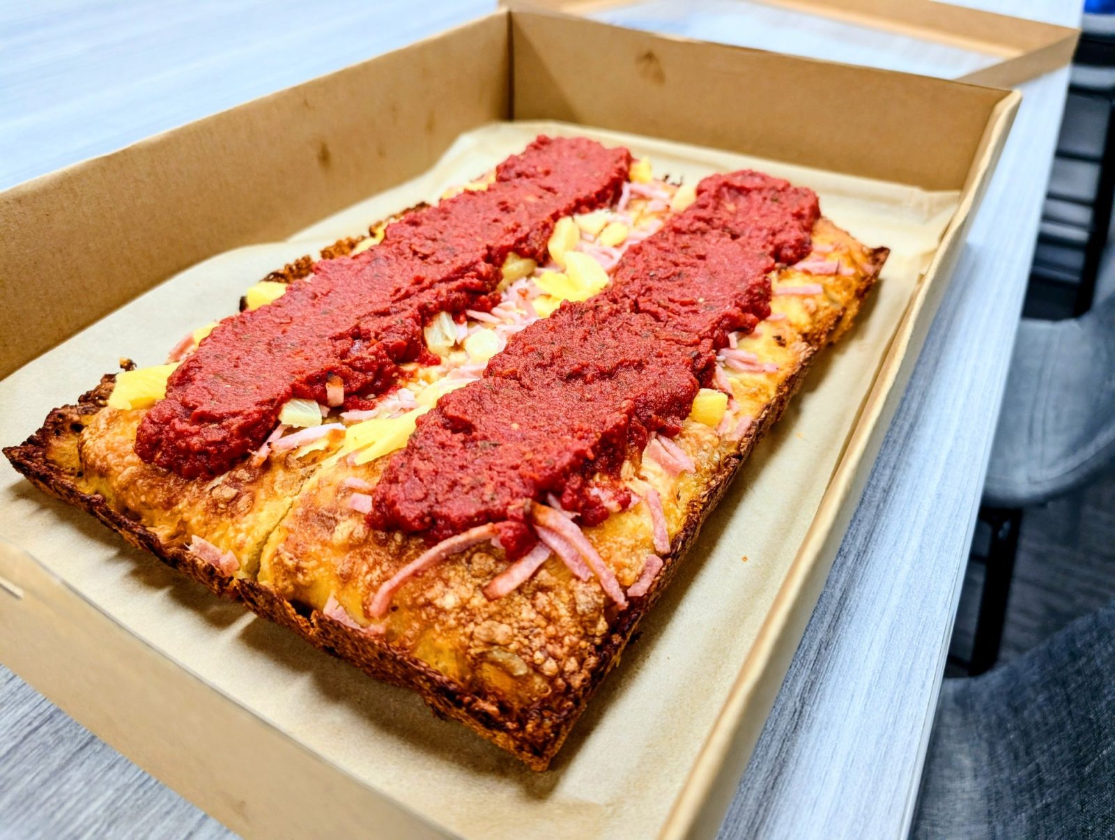 Latest 2 orders. One plain pepperoni, one ham and pineapple - /c/pizza
